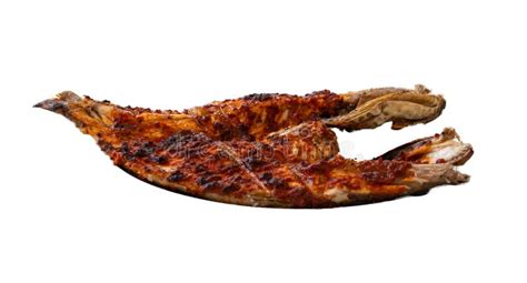 Spicy Grilled Grouper With A Crispy Charred Surface Served In An Arabic Restaurant In The Uae