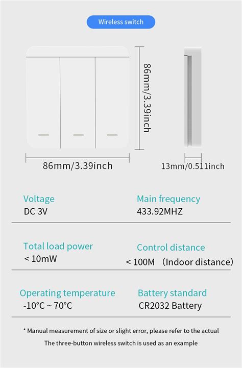 RF Mhz Wireless Switch Set Diy Smart Switch Gang Push Button Remote Controller Shopee