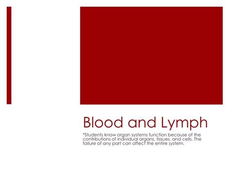PPT Blood And Lymph PowerPoint Presentation Free Download ID 2253654