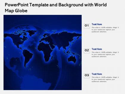 World Map Globe Slide Team