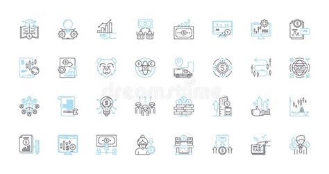 Frugal Living Linear Icons Set Budgeting Thrift Sustainability