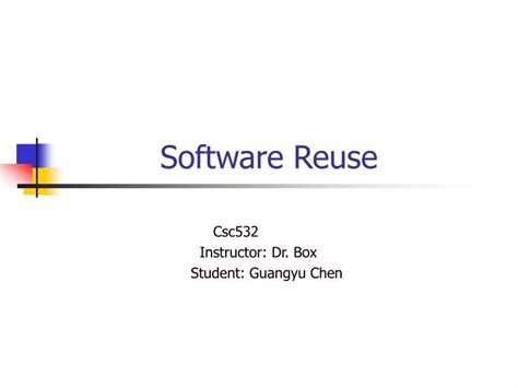 Ppt Software Reuse Powerpoint Presentation Free Download Id971466