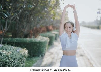 Portrait Small Fit Asian Woman Exercising Stock Photo Shutterstock