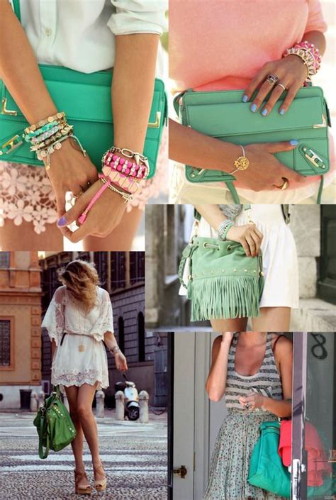 How To Wear A Green Purse At Carlos Brookover Blog