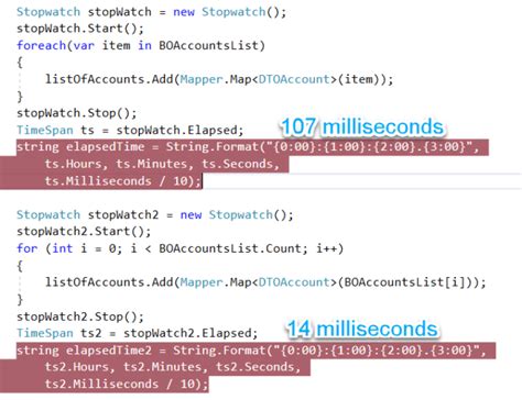 C Performance Of Code For Loop Vs Foreach Loop