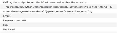 Error Loading Server Extension Sagemaker Studio Autoshutdown Issue Aws Samples Sagemaker