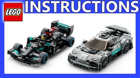 Lego Instructions Mercedes Amg F1 W12 E Performance And Mercedes Amg