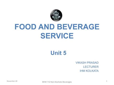 Non Alcoholic Beverages Pptx