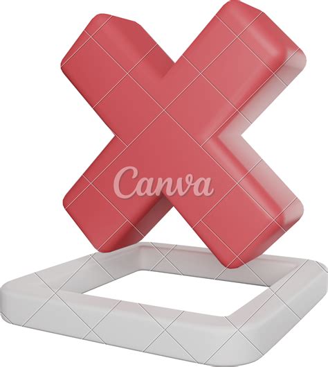 wrong sign checkbox photos by canva