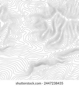 Seamless Pattern Topographic Map Background Space Stock Vector (Royalty ...