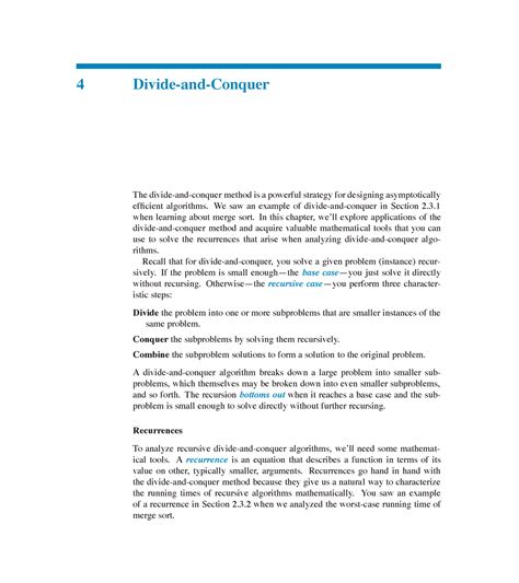 Advance Dsa 2 1 4 Divide And Conquer The Divide And Conquer Method Is