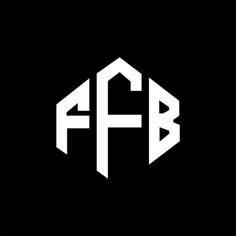 Diseño De Logotipo De Letra Ffb Con Forma De Polígono Diseño De