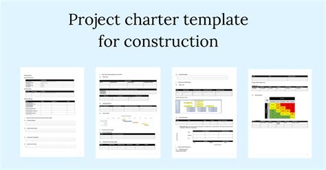 Project Charter Template For Construction Civil Engineering Tech