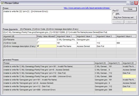 Phrase Editor Genopro Developer Documentation