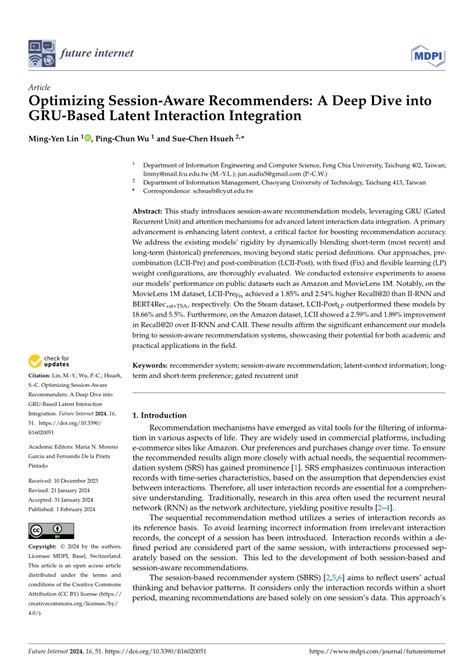 Pdf Optimizing Session Aware Recommenders A Deep Dive Into Gru Based