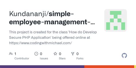 GitHub Kundananji Simple Employee Management System This Project Is Created For The Class