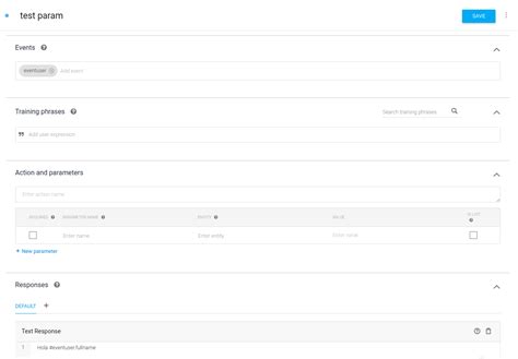 Parameters Dialogflow Event Stack Overflow
