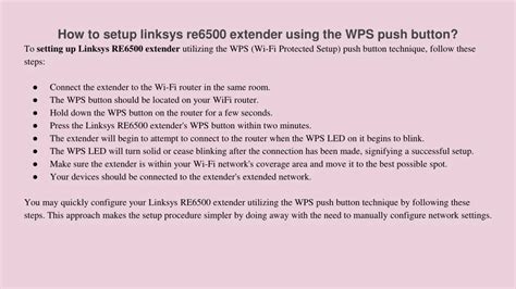 Ppt Simple Steps To Set Up Your Linksys Re6500 Extender Powerpoint Presentation Id 12188316