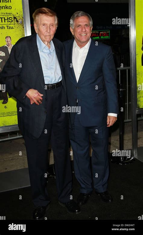 Sumner Redstone Leslie Moonves Seven Psychopaths Los Angeles Premiere Arrivals At The