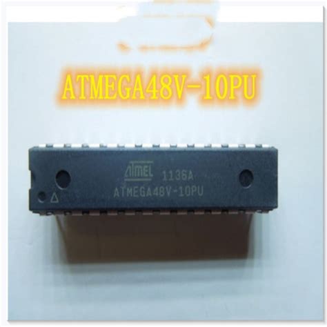 in line atmega48v 10pu avr microcontroller dip 28 8 bit microcontroller