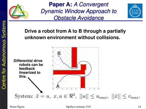 Ppt Formations And Obstacle Avoidance In Mobile Robot Control