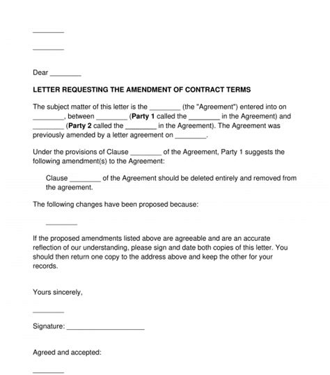 Contract Modification Letter Letter Of Agreement By And Between