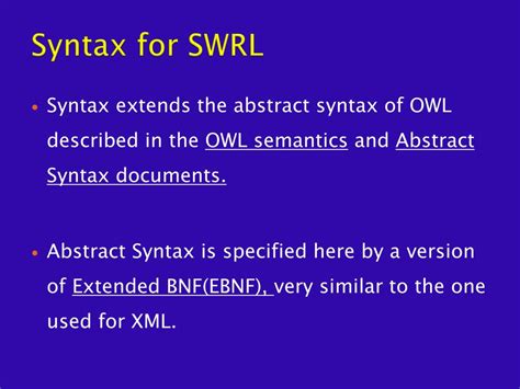 Ppt Semantic Web Rule Language Powerpoint Presentation Free Download