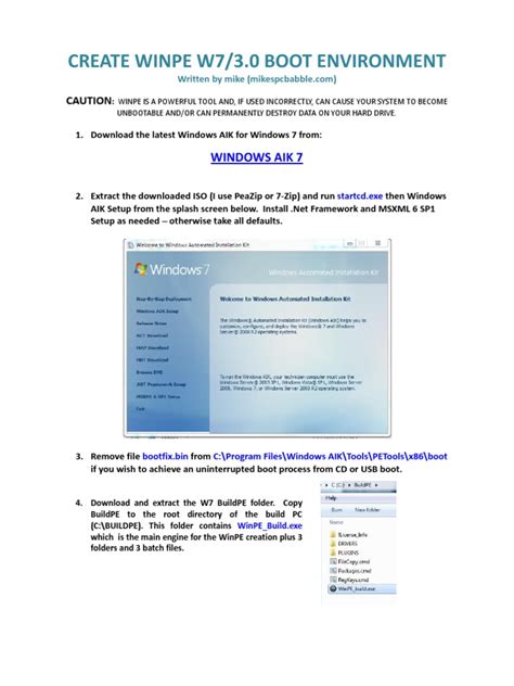 Winpe 30 Detailed Build Autoit Version Pdf Computer File Booting