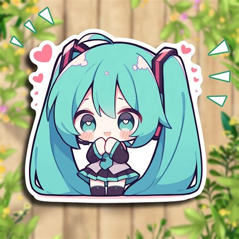 Miku Hatsune Chibi Sticker Etsy