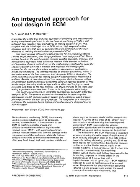 An Integrated Approach For Pdf Machining Finite Element Method