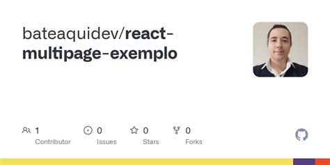 Github Bateaquidevreact Multipage Exemplo