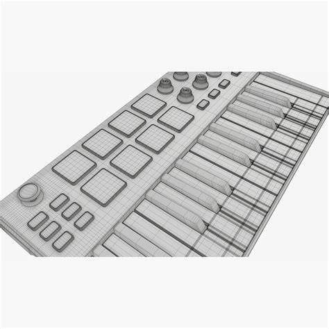 Mini Keyboard Controller 25 Key 3d Model Download Musical Instruments