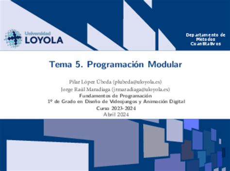 tema 5 programacion modular pdf