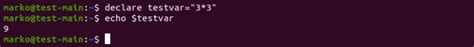 Bash Declare Statement Syntax Examples Declaring Variables