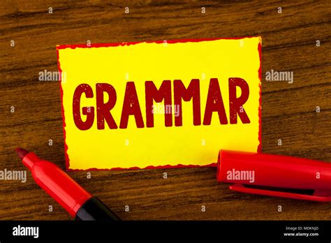 Handwriting Text Grammar Concept Meaning System And Structure Of A Language Correct Proper