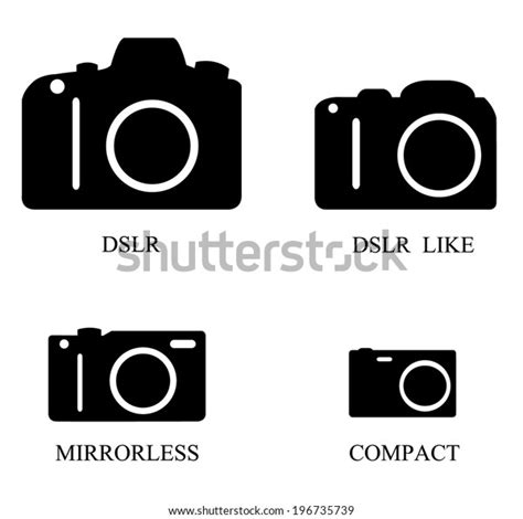 Types Digital Cameras Vector Stock Vector Royalty Free Shutterstock
