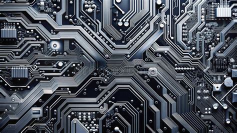 Detailed Monochrome Electronic Circuit Board Pattern A Deep Dive Into Motherboard Technology