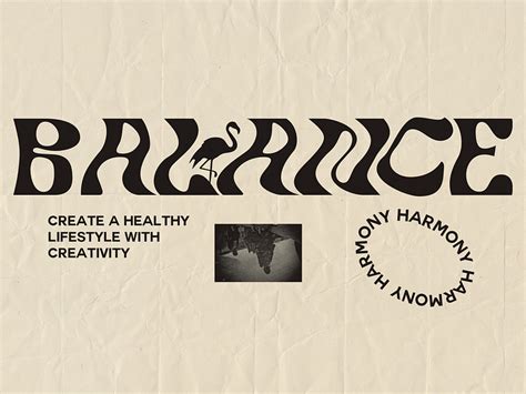 balance experimental typography design practice by vitaliy fedchenko