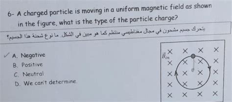 Solved A Charged Particle Is Moving In A Uniform Magnetic Chegg