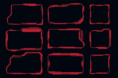 Premium Vector Vector Technology Futuristic Cyberpunk Style Red Frame Premium Vector Vector Technology Futuristic Cyberpunk Style Red Frame