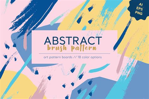 Abstract Brush Pattern Photoshop Graphics ~ Creative Market