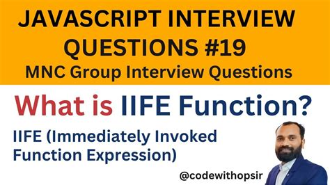 19 Iife Immediately Invoked Function Expression Javascript