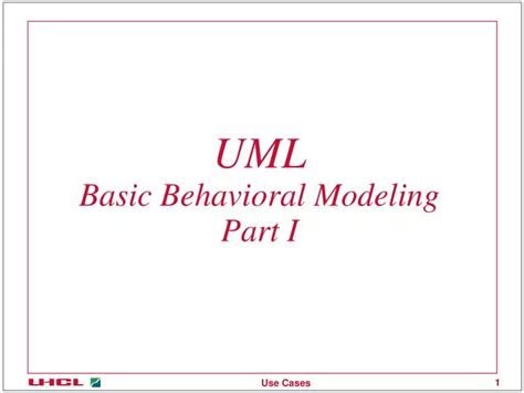 Ppt Uml Basic Behavioral Modeling Part I Powerpoint Presentation