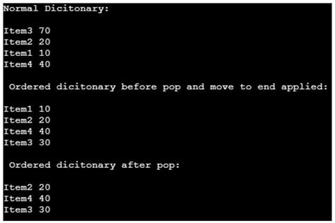 Ordereddict In Python Functions In Ordereddict With Example
