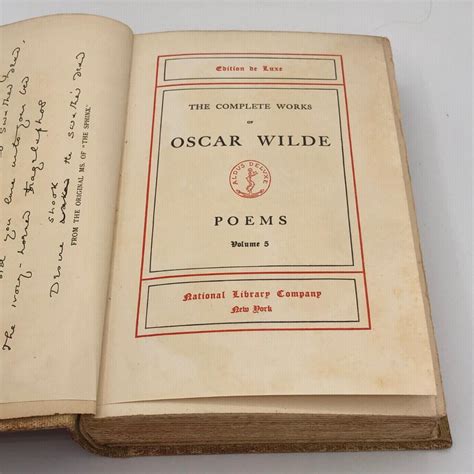 Lot 223l Antique 1909 Edition De Luxue “the Complete Works Of Oscar