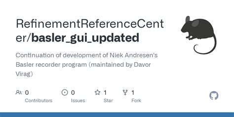 Github Refinementreferencecenterbaslerguiupdated Continuation Of