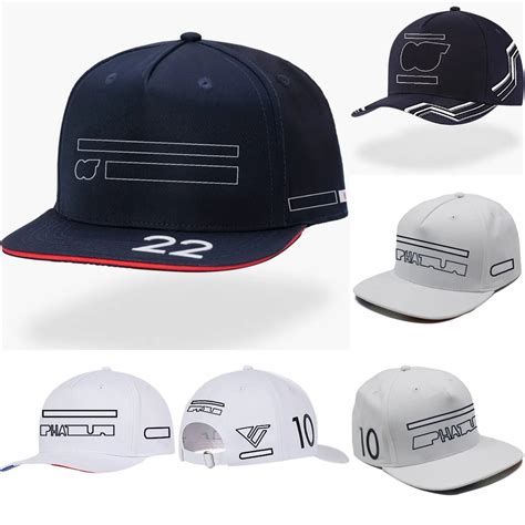 ₩9618에서 F1 2023 팀 드라이버 캡 포뮬러 1 레이싱 야구 모자 여름 패션 캐주얼 남성 자수 모자 여성 곡선 챙 모자