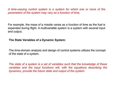 Chapter3statevariablemodelsppt Physics Science