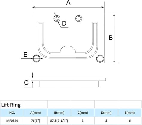 Boat Recessed Hatch Pull Handle Black Coating Stainless