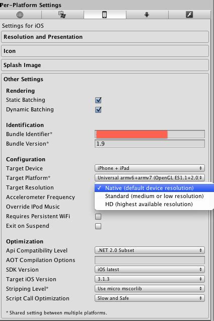 Resolution Standard Vs Retina Unity Engine Unity Discussions
